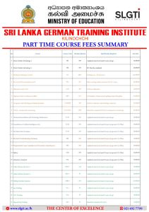 Part-time Courses – SLGTI